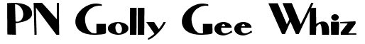 PN Golly Gee Whiz: Free Font Download | MaisFontes