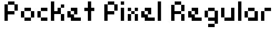 Pocket Pixel Regular: Free Font Download | MaisFontes