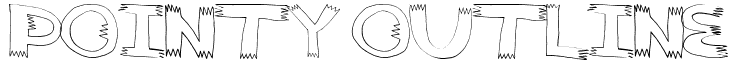 Pointy Outline Font: Free Download | MaisFontes