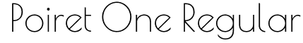 Poiret One Font: Free Download | MaisFontes