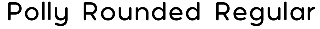 Polly Rounded Regular: Free Font Download | MaisFontes