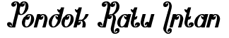 Pondok Ratu Intan: Free Font Download | MaisFontes