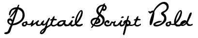 Ponytail Script Bold Font: Free Download | MaisFontes