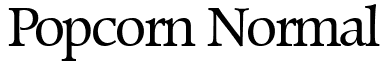 Popcorn Normal: Baixar Fonte Grátis | MaisFontes