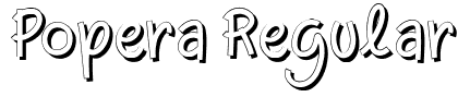Popera Regular Font: Free Download | MaisFontes