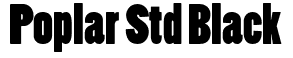 Poplar Std Black: Free Font Download | MaisFontes