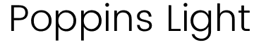 Poppins Light: Baixar Fonte Grátis | MaisFontes