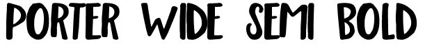 Porter Wide Semi Bold: Free Font Download | MaisFontes