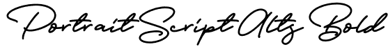 Portrait Script Bold Font: Free Download | MaisFontes