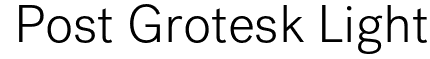 Post Grotesk Light Font: Free Download | MaisFontes