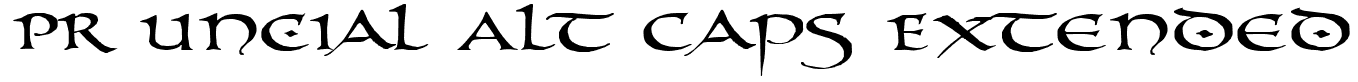 PR Uncial Alt Caps Extended Font: Free Download | MaisFontes