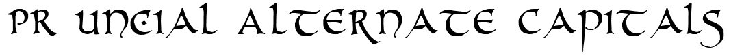 PR Uncial Alternate Capitals: Baixar Fonte Grátis | MaisFontes