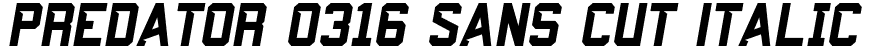 Predator 0316 Sans: Download Free Font | MaisFontes