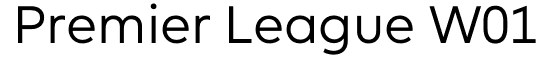 Premier League W01 Font: Free Download | MaisFontes