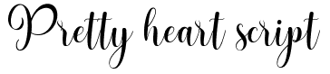 Pretty heart script: Free Font Download | MaisFontes