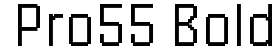 Pro55 Bold Font: Free Download | MaisFontes