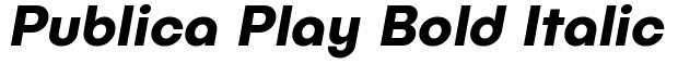 Publica Play Bold: Download Free Font | MaisFontes