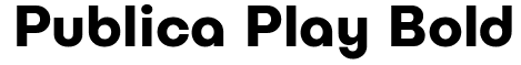 Publica Play Bold: Download Free Font | MaisFontes