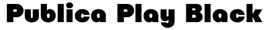 Publica Play Black: Free Font Download | MaisFontes