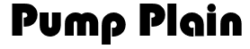Pump Plain: Baixar Fonte Grátis | MaisFontes