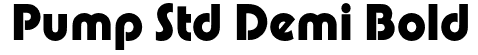 Pump Std Demi Bold: Free Font Download | MaisFontes