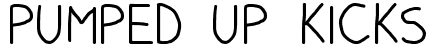 Pumped Up Kicks Font: Free Download | MaisFontes