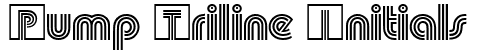 Pump Triline Initials: Free Font Download | MaisFontes
