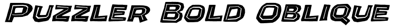 Puzzler Bold Oblique: Free Font Download | MaisFontes