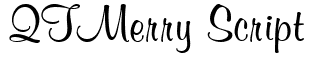 QTMerry Script: Free Font Download | MaisFontes