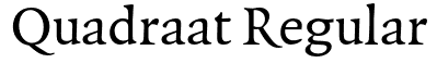 Quadraat Regular: Free Font Download | MaisFontes