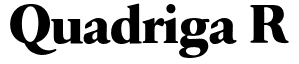 Quadriga R Font: Free Download | MaisFontes