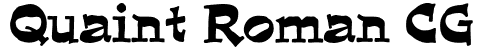 Quaint Roman CG: Free Font Download | MaisFontes