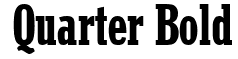 Quarter Bold: Free Font Download | MaisFontes