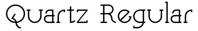 Quartz Regular Font: Free Download | MaisFontes