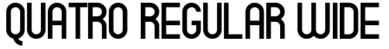 Quatro Regular Wide: Free Font Download | MaisFontes