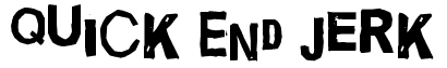 Quick End Jerk Font: Free Download | MaisFontes