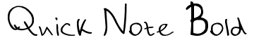 Quick Note Bold: Free Font Download | MaisFontes