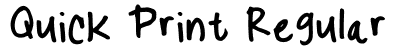 Quick Print Regular Font: Free Download | MaisFontes