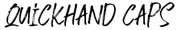 Quickhand Caps: Free Font Download | MaisFontes