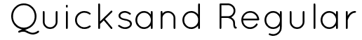 Quicksand Regular: Baixar Fonte Grátis | MaisFontes