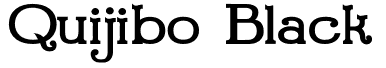 Quijibo Black: Download Free Font | MaisFontes