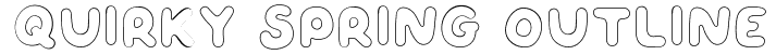 QUIRKY SPRING Outline: Free Font Download | MaisFontes