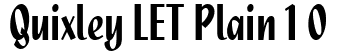 Quixley LET Plain 1 0: Free Font Download | MaisFontes