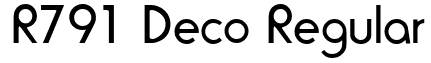 R791 Deco Regular: Baixar Fonte Grátis | MaisFontes