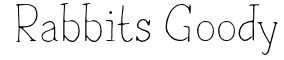 Rabbits Goody: Free Font Download | MaisFontes