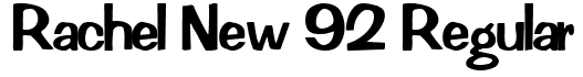 Rachel New 92 Regular: Free Font Download | MaisFontes