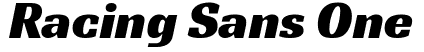 Racing Sans One font download | MaisFontes.com