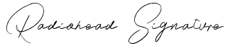Radiohead Signature: Free Font Download | MaisFontes