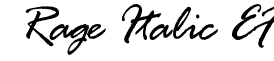 Rage Italic: Download Free Font | MaisFontes