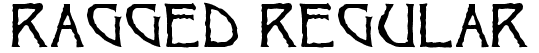 Ragged Regular: Free Font Download | MaisFontes